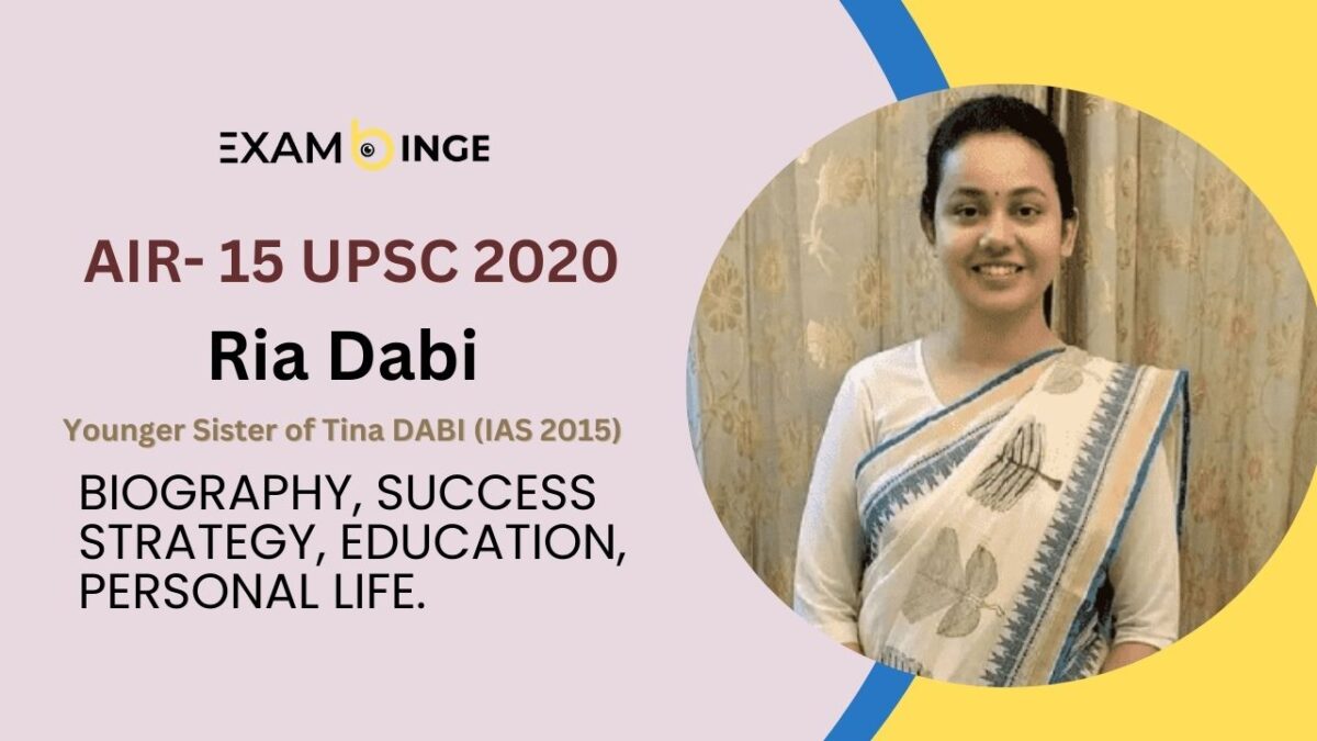 IAS Ria Dabi Biography, Marksheet, education, Age, Marriage